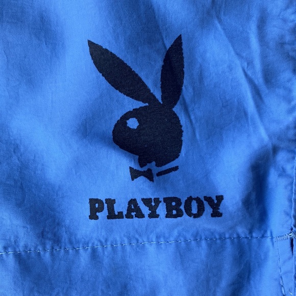 PacSun | Swim | Playboy By Pacsun Blue Logo Swim Shorts Mesh Pockets ...